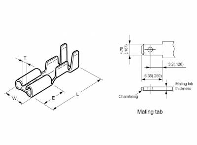 JST - JST TO Terminal (110 straight)